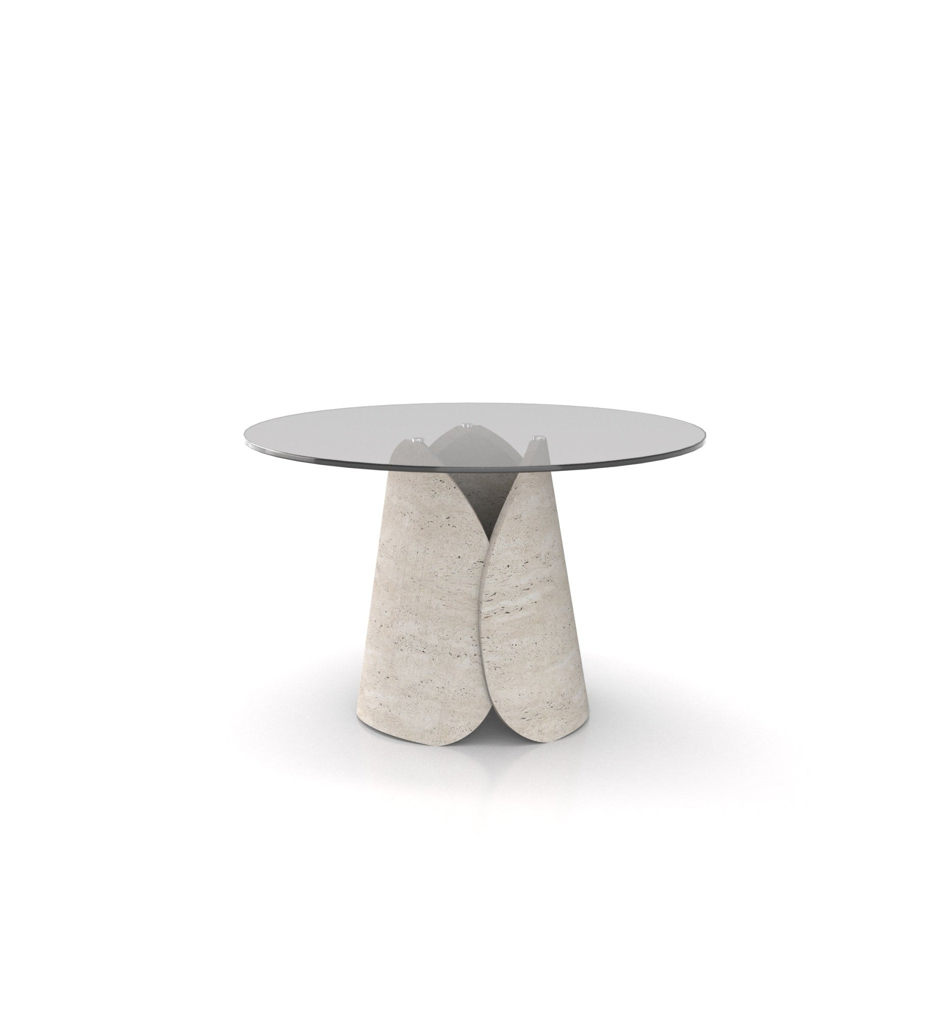 Lotus Round Marble Dining Table for $6,900 at Zicana Boutique
