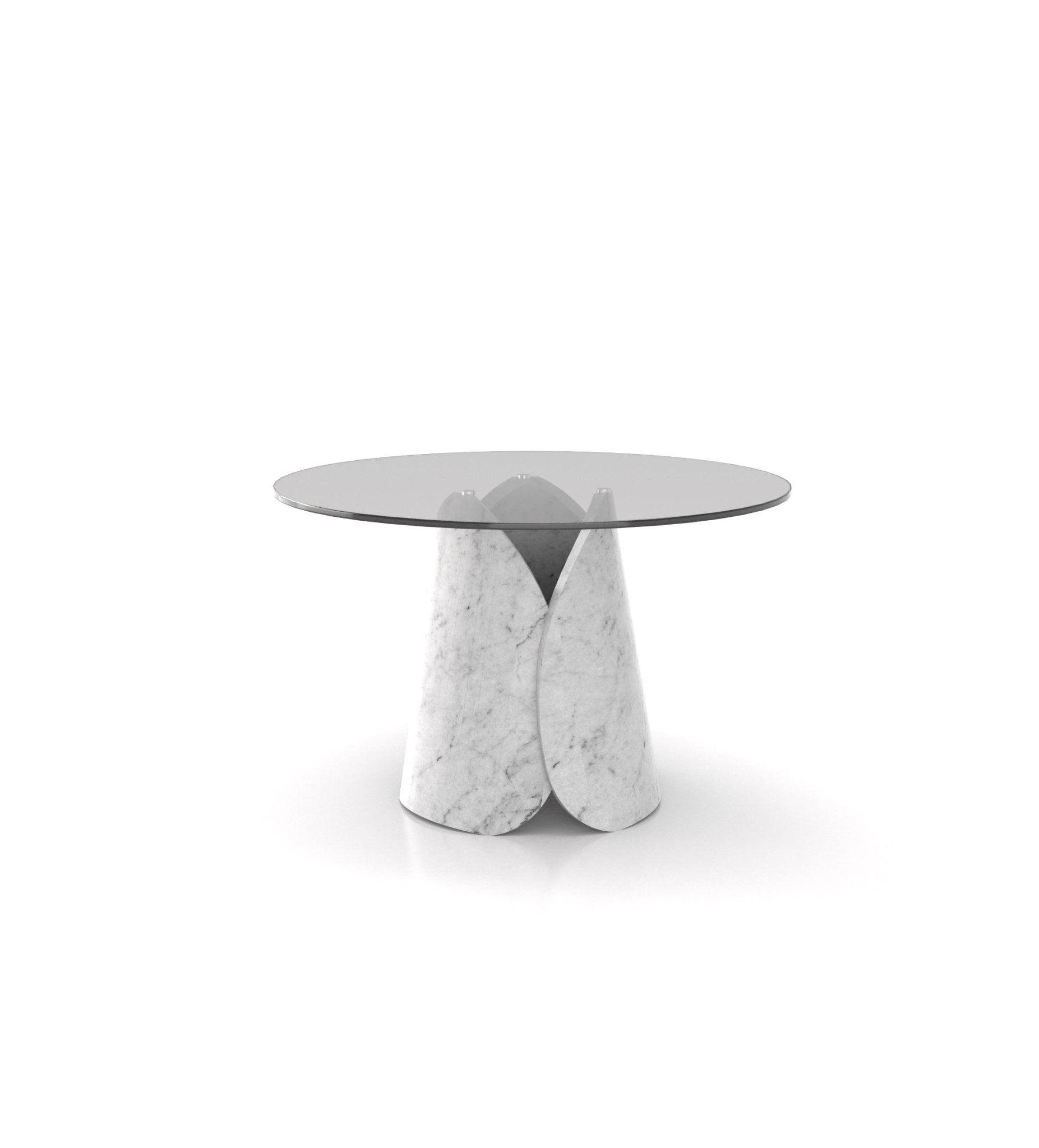 Lotus Round Marble Dining Table for $6,900 at Zicana Boutique