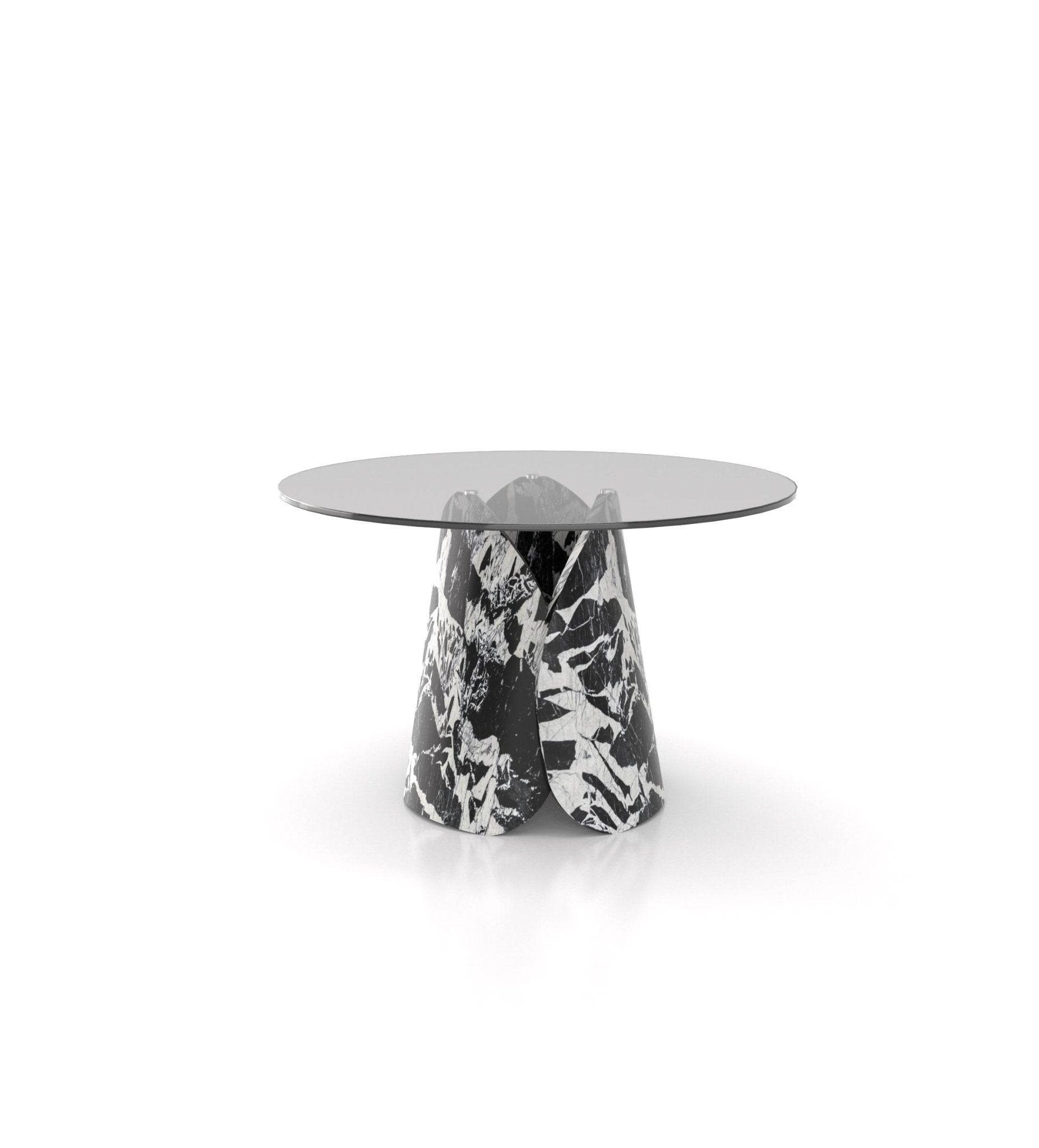 Lotus Round Marble Dining Table for $6,900 at Zicana Boutique